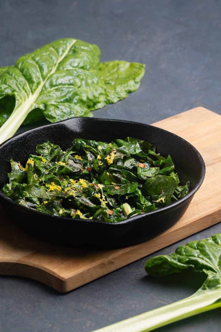Sautéed Silverbeet (Swiss Chard) - Caroha