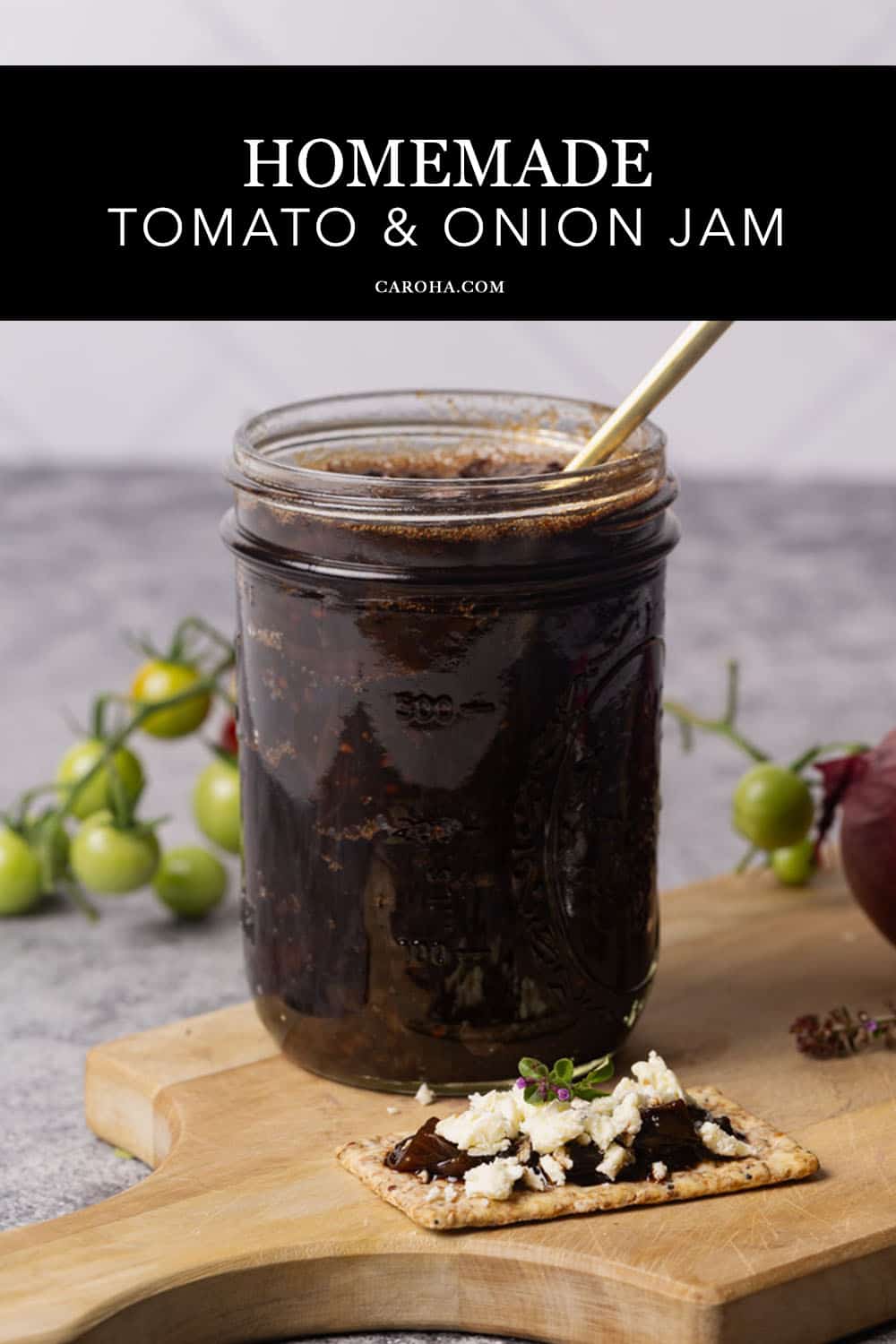 Caramelized Onion Tomato Jam - Caroha