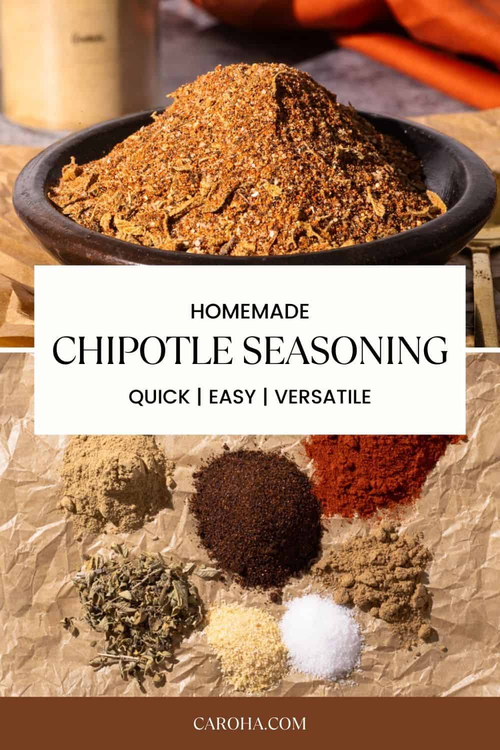 Homemade Chipotle Seasoning Blend - Caroha